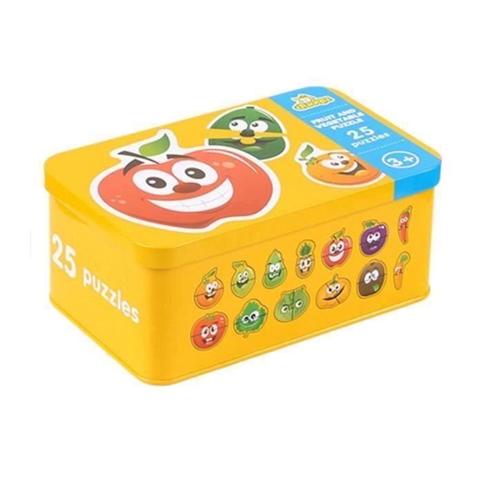 Fruit du véhicule de dessin animé en bois Casse-têtes Casse-tête ...