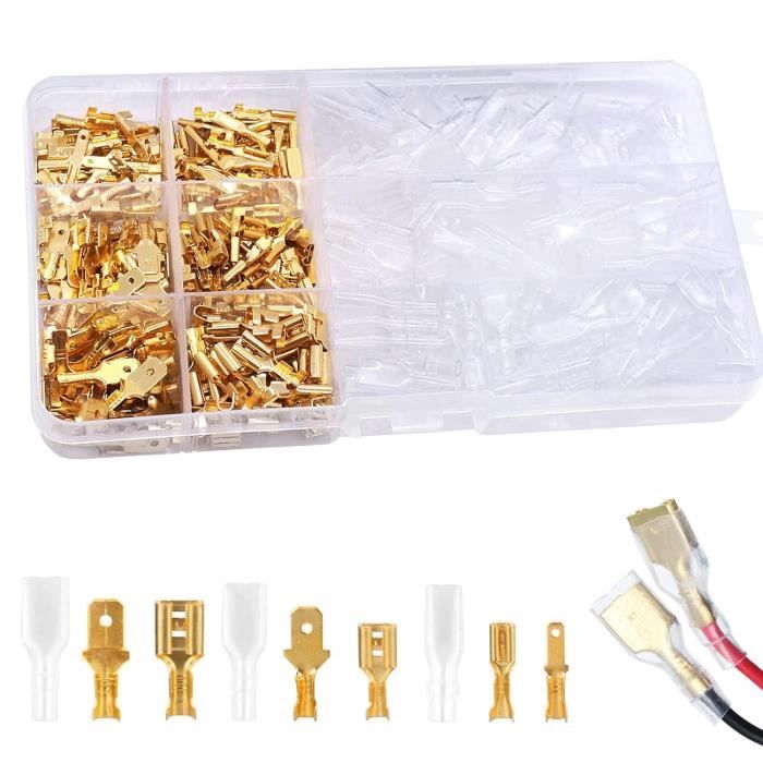 Cosses Electriques A Sertir, Cosse Mâle Femelle, Mâle Femelle Spade Connecteurs, Fil Terminal À ...