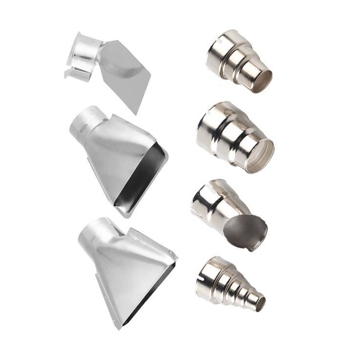 Buse De Pistolet À Air Chaud 7 Pcs Hot Air Gun Nozzle Set Stainless Steel Heat Station Nozzle ...