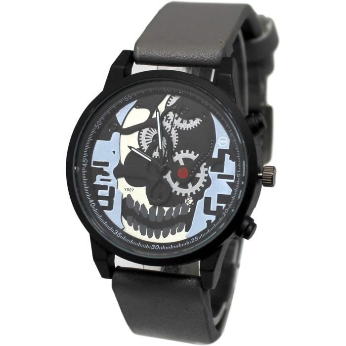 Montre Homme Tete De Mort Crane Skull Death Bikers[u5895] , - Achat/vente montre - Cdiscount