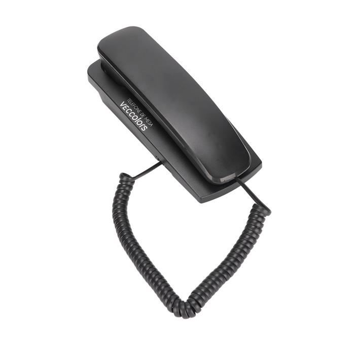 Fdit Téléphone d'hôtel KX‑T1042 Téléphone filaire Fixation murale Téléphone fixe pour bureau ...