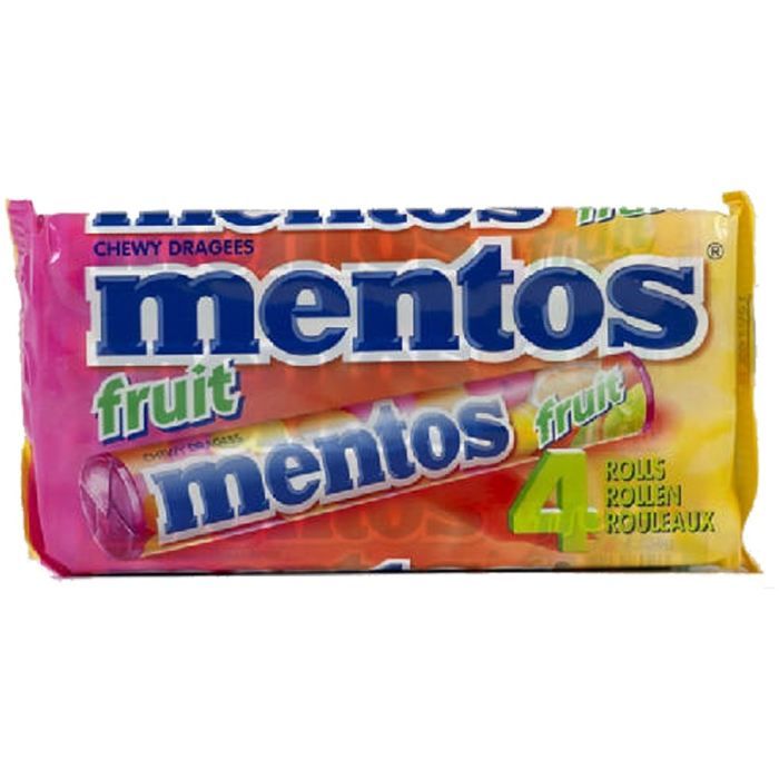MENTOS Fruit 4x38g - Cdiscount Au quotidien