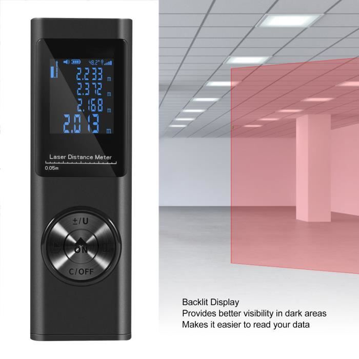 Télémètre - MINIFINKER - Modèle Portable Rechargeable - Précision 2mm ...