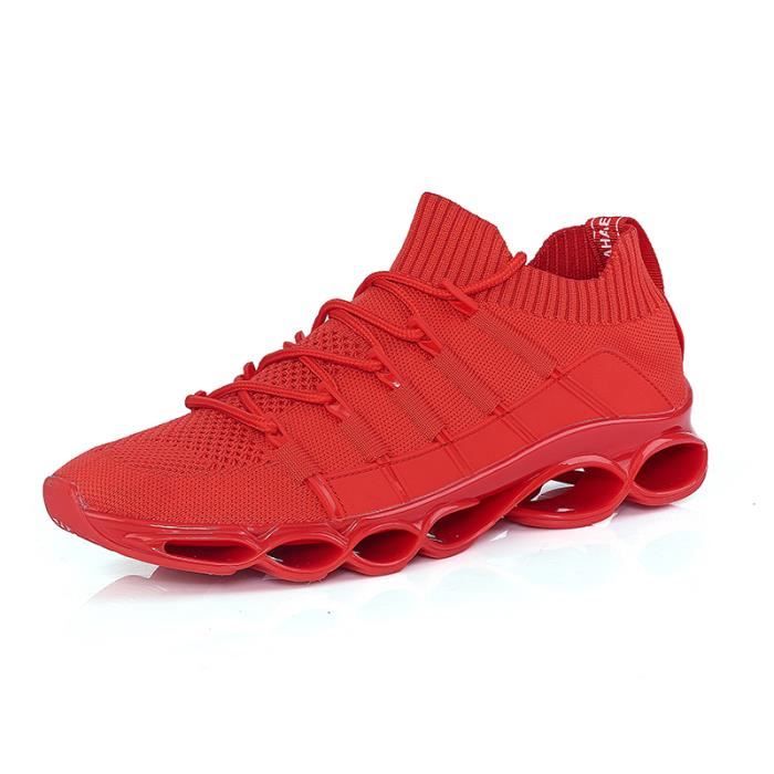 Baskets MAX Homme - JS™ - Grande taille - Rouge - Chaussures de sport ...