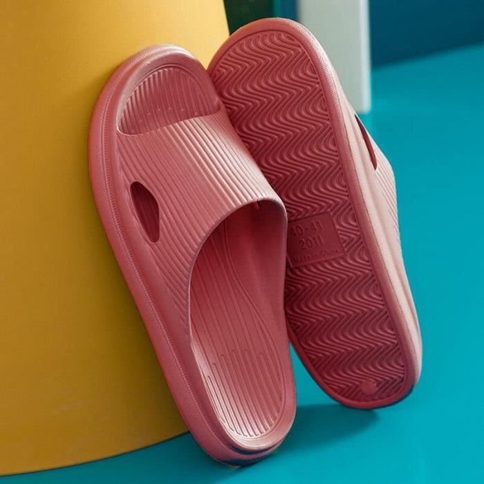 Chaussons,Pantoufles de salle de bain et douche pour femmes et hommes ...
