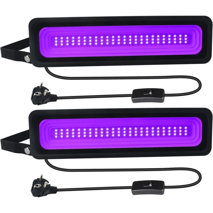 Lumiere Noir Led, 50W Barre Lumière Uv Ip66 Imperméables, 395-405Nm ...