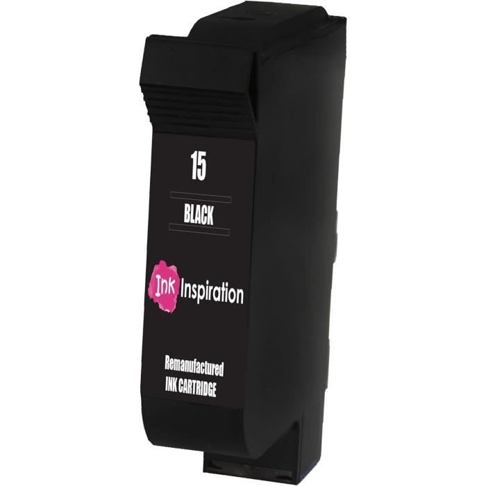 Noir Cartouche D'Encre Remanufacturée Pour Hp 15 Deskjet 816C 825C 827 ...