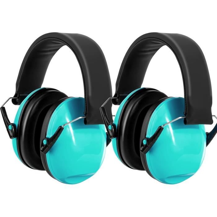 Lot de 2 casques antibruit pour enfants, facilement réglables, pliables ...