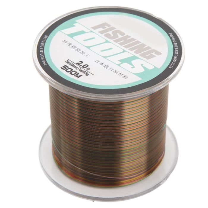 LSS Ligne de pêche Fil de pêche 500 m fil de pêche en nylon haute ...