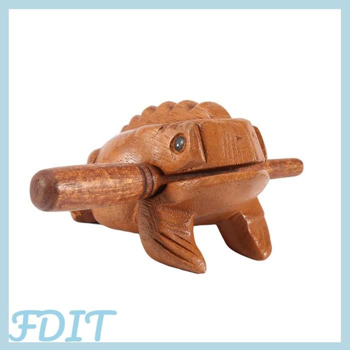 Fdit Grenouille en bois Thaïlande Traditional Craft Wooden Lucky Frog ...