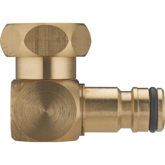 Raccord Laiton pour Dévidoir Arrosage Coudé Femelle Ecrou Tournant 20x27 (3-4) - Raccordement ...