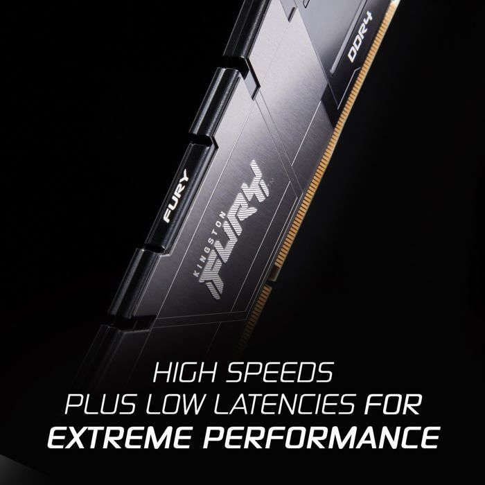 Mémoire RAM KINGSTON 64GB 3600 DDR4 DIMM Kit2 FURY Ren Black ...