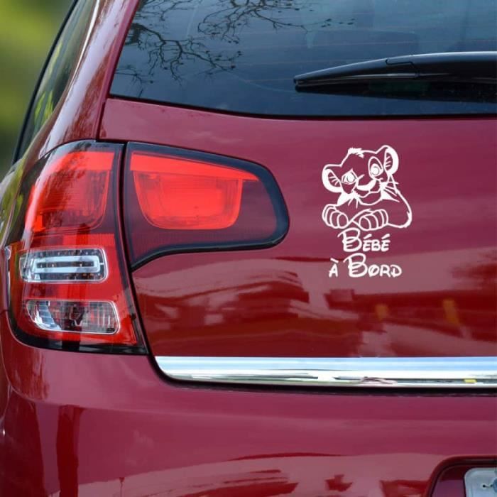 STICKER BEBE A BORD SIMBA J0117 Orange melon Orange Melon - Cdiscount ...