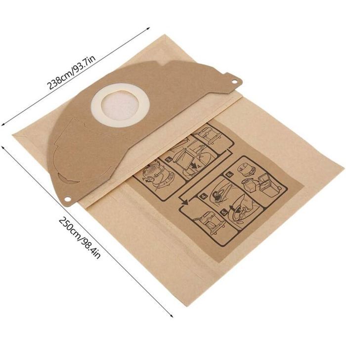 Sac en papier pour aspirateur Karcher A2000 A2054 WD2200 WD2250, sac en ...