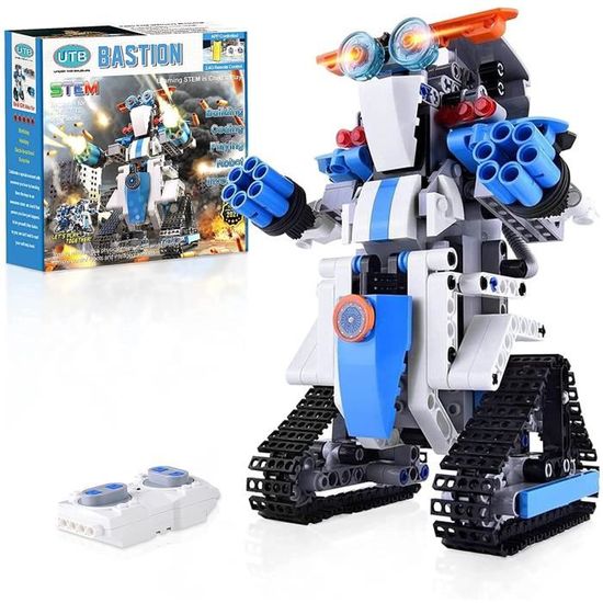 Robot enfant 349 pièces télécommandé par application et télécommande ...