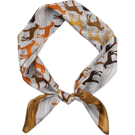 Cheval Print Bandana Carré Pour Hommes Écharpe Cheveux En Soie Écharpe ...