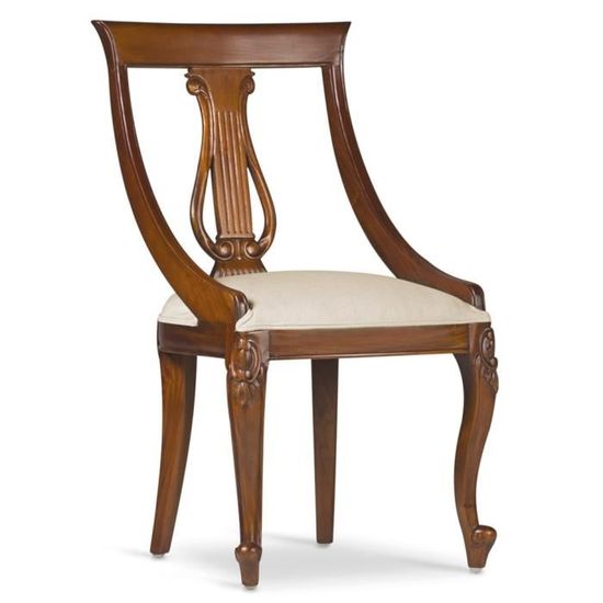 Chaise en bois d'acajou marron Castle - Cdiscount Maison