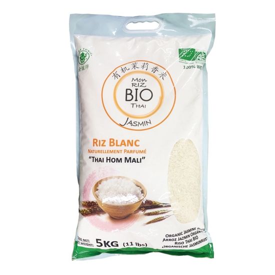Riz Blanc Bio Thai Parfum Jasmin Thai Hom Mali-Fine Tonic 5kg/Sac 1 sac - Cdiscount Au quotidien