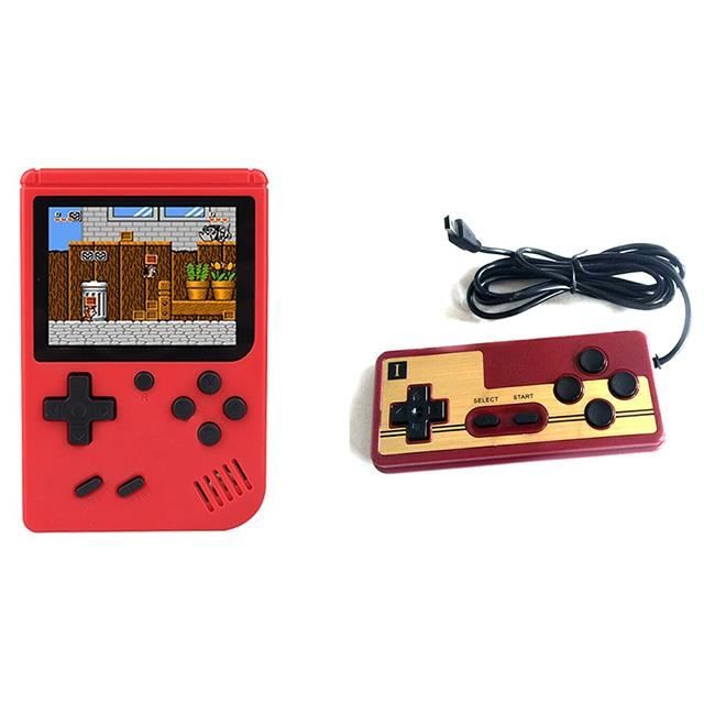 Rouge avec 1 manette-800-en-1-Console de jeu rétro portable avec écran ...