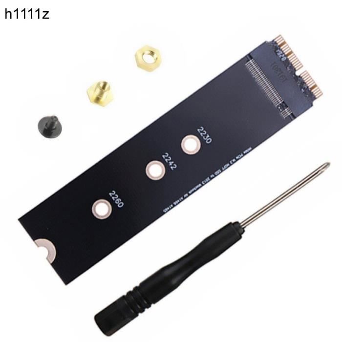 Adaptateur SSD M.2 PCIE NVME, carte de convertisseur pour Apple Macbook Air Pro 2013 2014 2015 ...