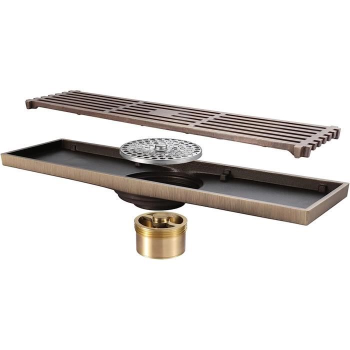 Siphon De Douche Linéaire, Siphon De Douche en Laiton De 12 Pouces avec ...