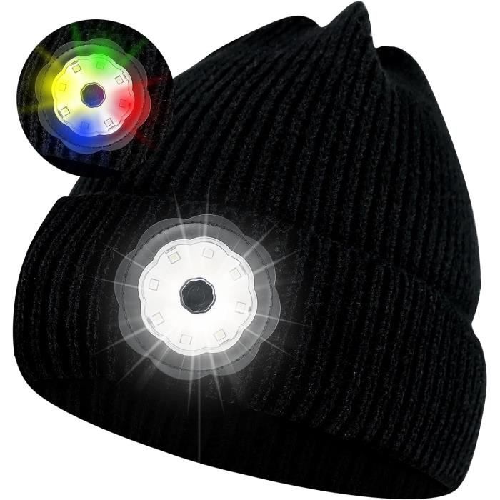 Led Bonnet Lampe Frontale, Led Lumineux Bonnet Chapeau Usb Rechargeable ...