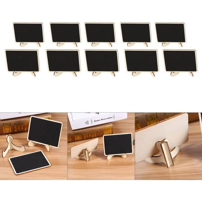 Mini Tableau Noir avec Support pour Panneaux de Message, Noir Mini ...