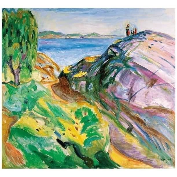 Toile De Qualité Musée À Encadrer, Été Au Bord De La Mer - Edvard Munch ...