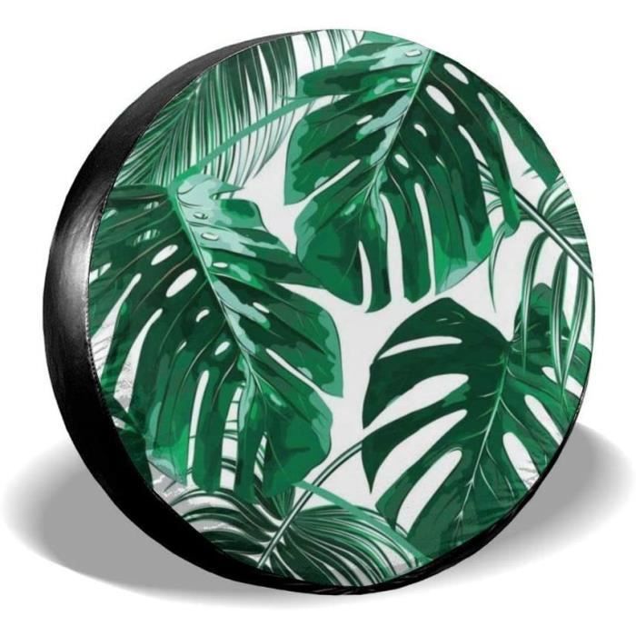 Housse Roue Secours Tropische Palmblätter Couvre-Pneu Universelle ...