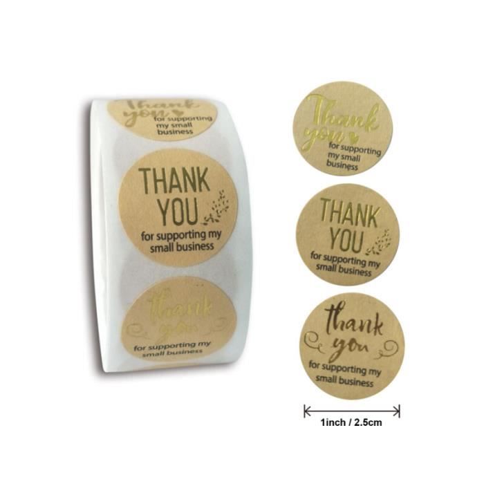 Gommettes autocollantes - D-03 - Lot de 500 - Étiquettes rondes ...