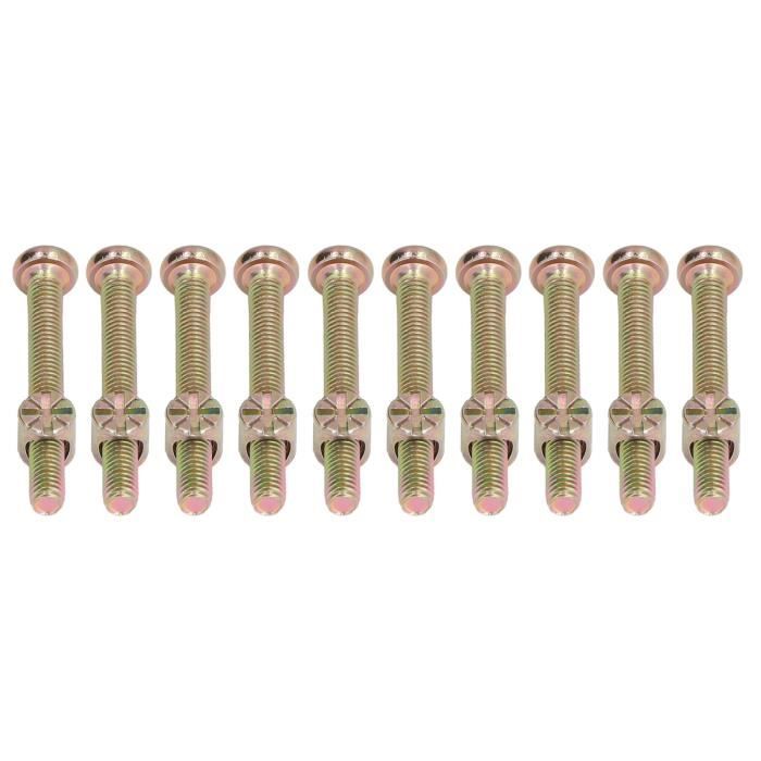 Cikonielf 10 Sets Vis Lit Lit Bébé M6 Acier Inoxydable Galvanisé avec Tête Hexagonale pour ...