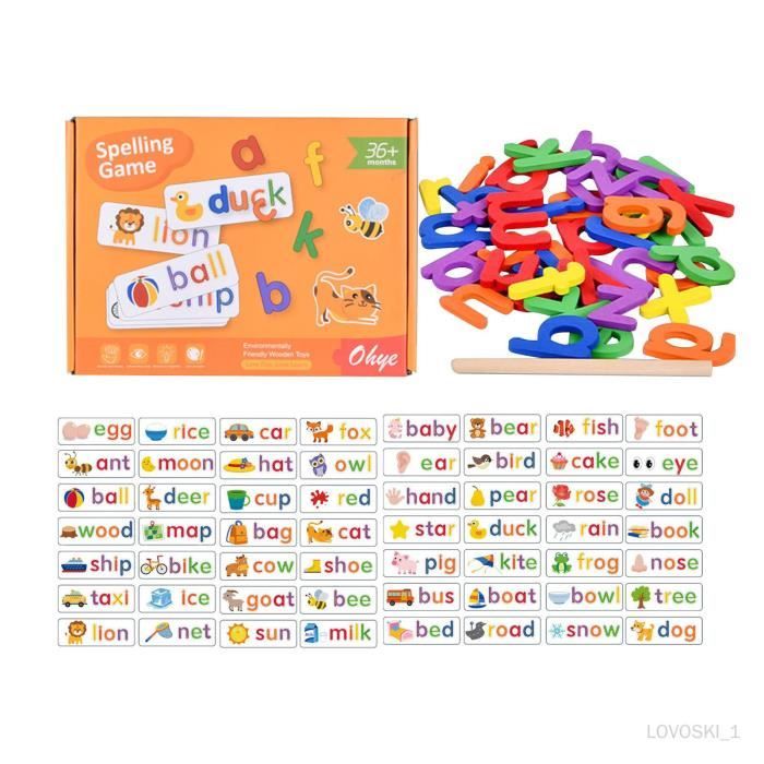 Jeu de traçage de l'alphabet abc jouets d'apprentissage préscolaire ...