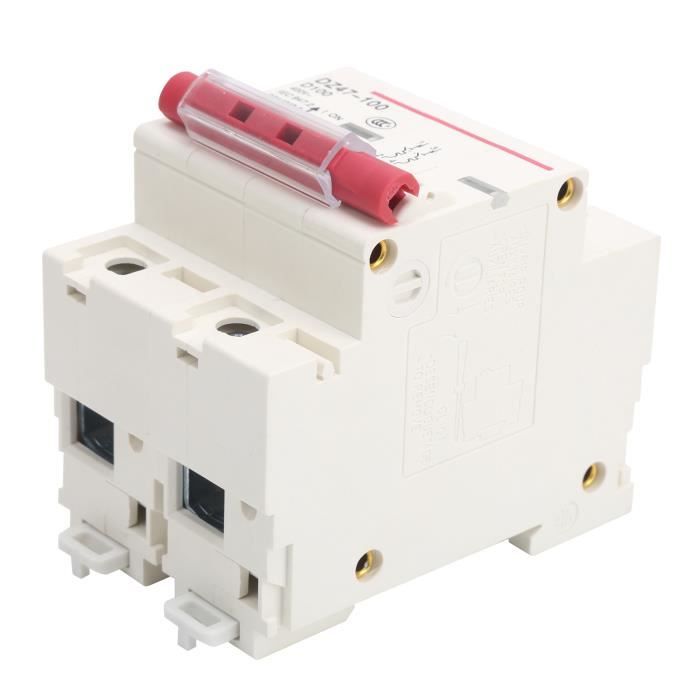 EJ.life Disjoncteur 2P Disjoncteur Commutateur d'Air Domestique Installation sur Rail de Type D ...