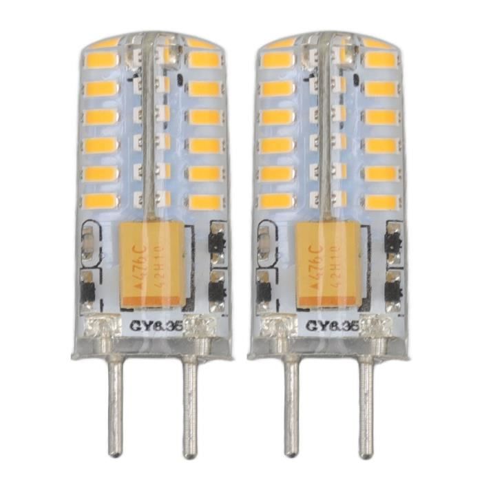 Fdit ampoule chaude 2 pièces ampoule 12V 3W éclairage chaud aluminium ...