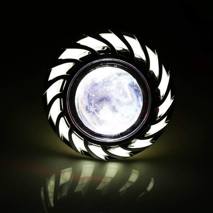 Garosa phare LED de moto Phare de moto LED Projecteur Lentille Unique ...