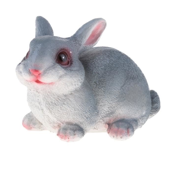 Lapin Artificiels Figurine Animal Objets Décorations Noël en résine ...