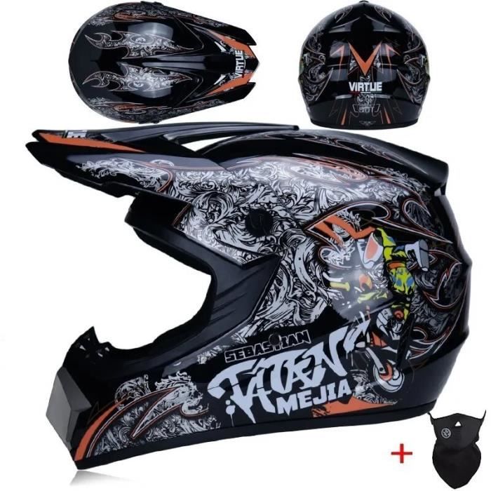 Casque complet pour moto,Cross,tout-terrain,ATV,vtt,course de descente ...