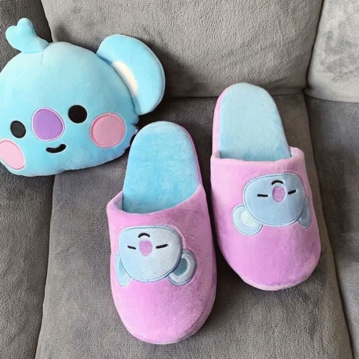 Pantoufle,Femmes mignon dessin Animé pantoufles fille maison en peluche ...