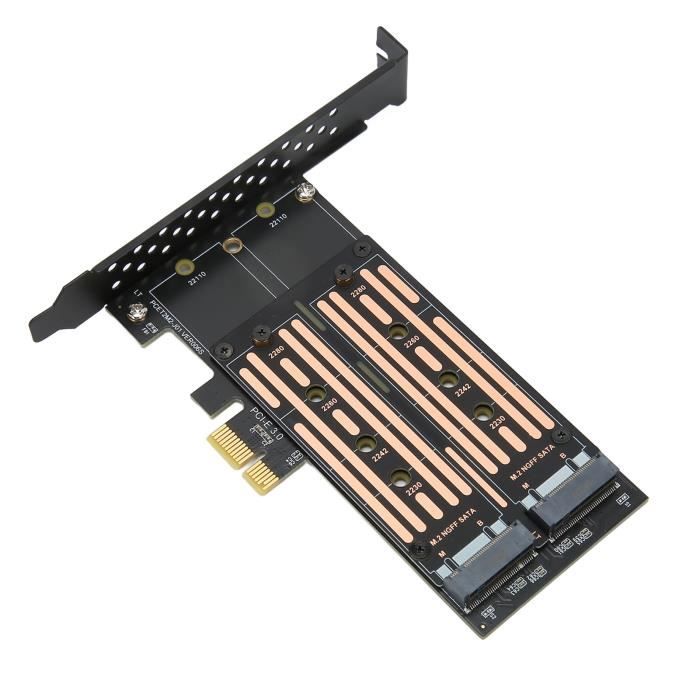 Mxzzand carte adaptateur NGFF vers PCIE Mxzzand carte adaptateur M.2 PCIe Adaptateur M.2 SATA ...