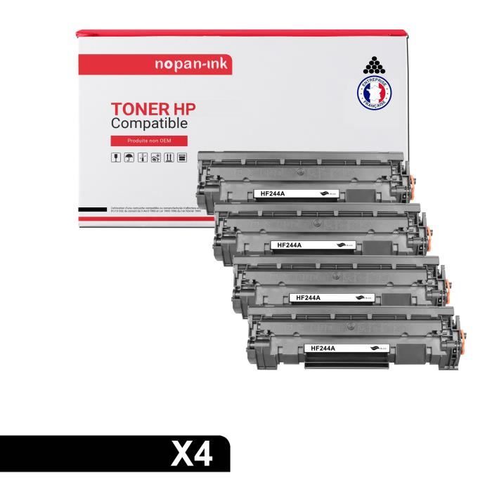 NOPAN-INK - x4 Toners HP CF244A compatibles HP LaserJet Pro M15a M15wHP ...