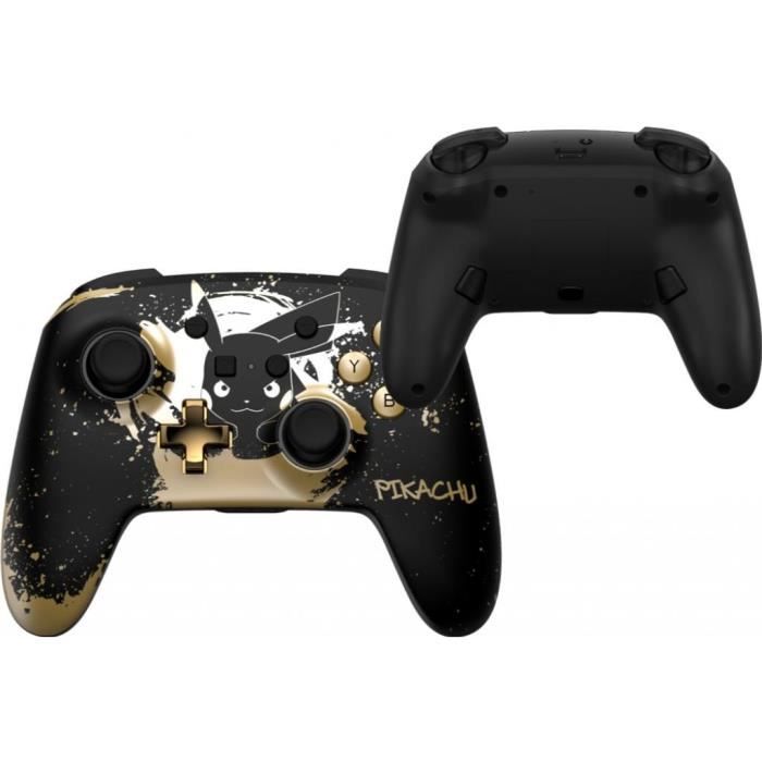 MANETTE SANS FIL AMÉLIORÉ PIKACHU NOIR / OR POUR SWITCH - Cdiscount ...