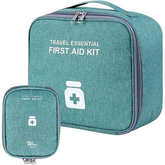 2 Pièces Trousse Secours Portable Kit, Trousse de Premier Secours Vide, Mini Kits de Premiers ...