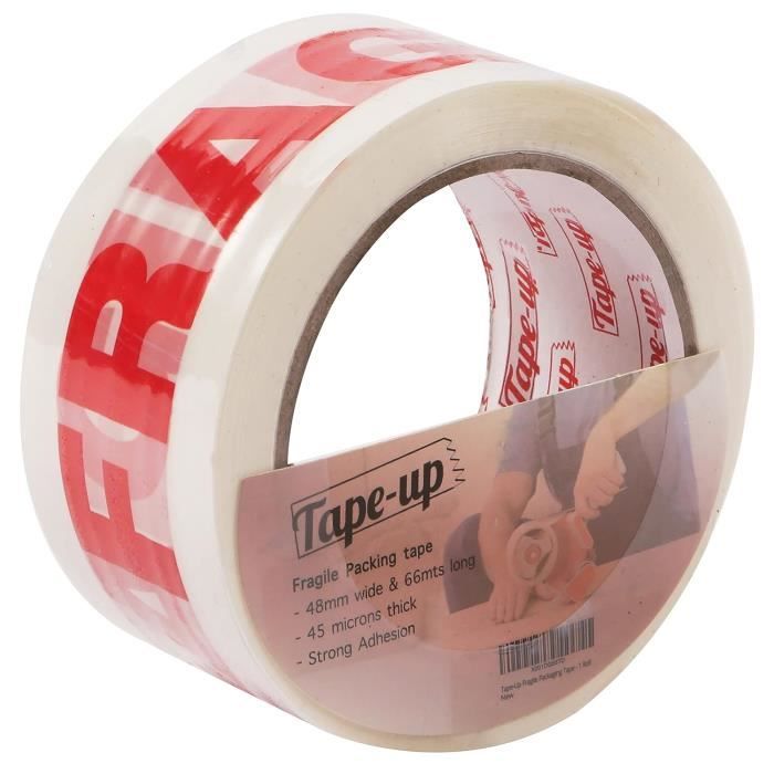 Tape-Up Ruban adhésif d'emballage extra long 1 rouleau 48 mm x 66 m ...
