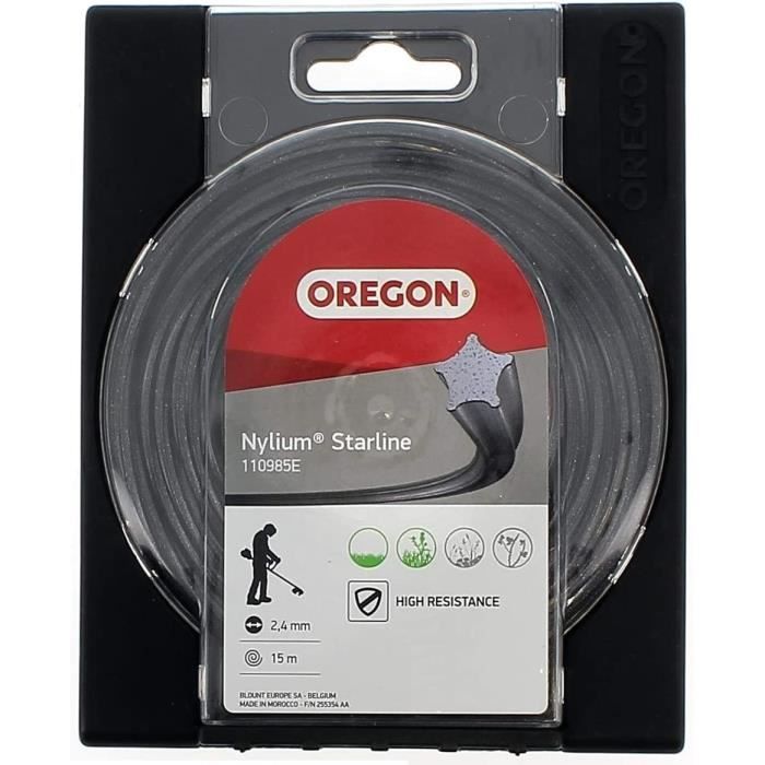 Fil de Coupe 2.4 mm pour débroussailleuse Nylium Starline Oregon - 15 ...