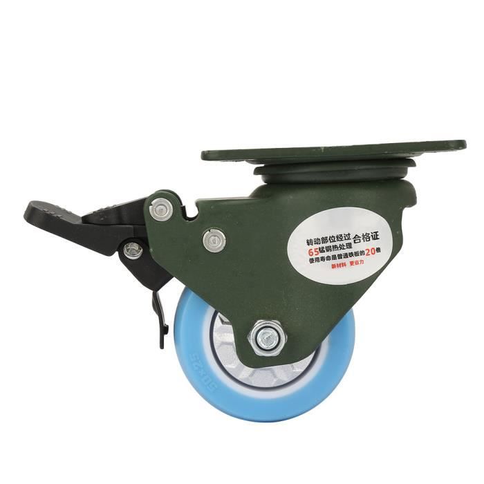 Tbest roue de chariot Support en acier au manganèse Roulettes de ...