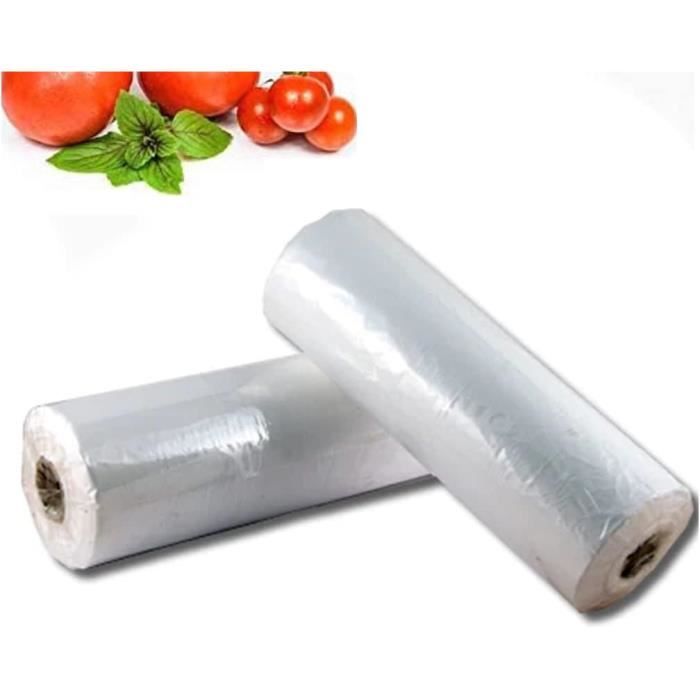 Lot De 2 Rouleaux De Sacs En Plastique Sur Rouleau – Sacs Alimentaires ...