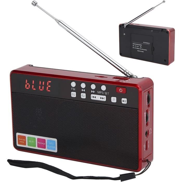 Radio Fm, Récepteur Radio Bluetooth Portable, Lecteur Radio Walkman ...