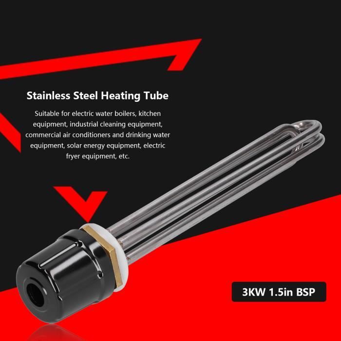 Tube chauffant électrique en acier inoxydable - VBESTLIFE - 3KW 7.5A 1. ...
