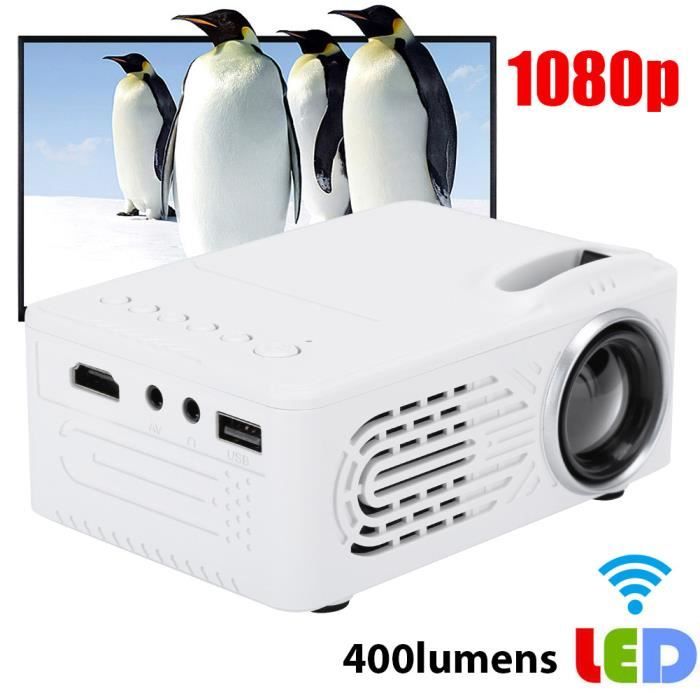 BOV Mini projecteur LED 1080P HD Home Cinéma Cinéma Beamer Lecteur ...