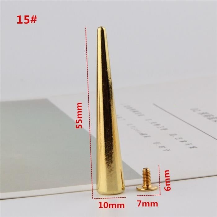 RIVET,(10x55mm) 5sets--Clous à vis en métal doré, toutes sortes de ...